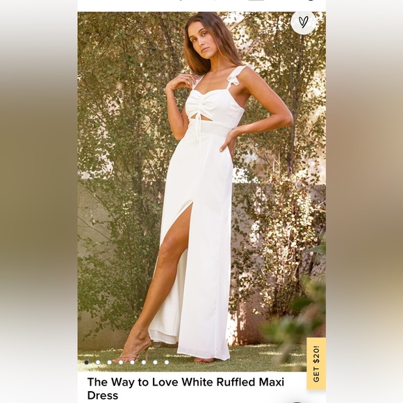 Lulus | Dresses | Lulus White Maxi Dress | Poshmark